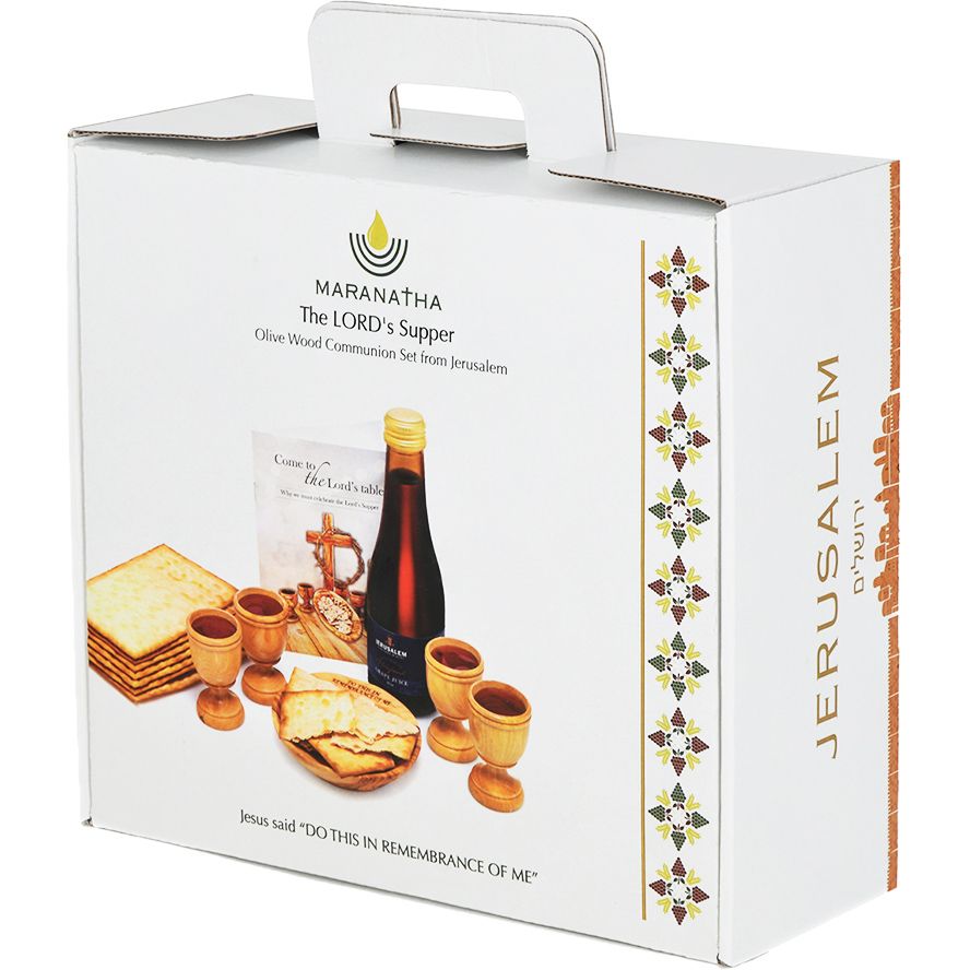 The Maranatha LORD's Supper Set from Israel in a Portable Case