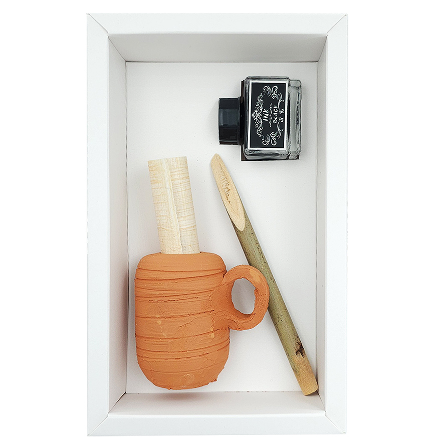 Qumran Inkwell Set: Authentic Scribe Kit from Israel