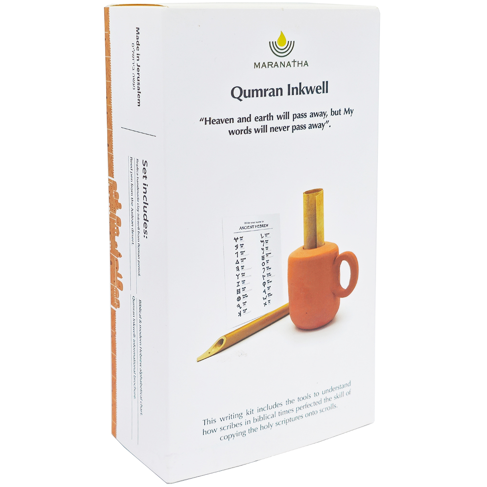 Replica Scribe Kit: Qumran Inkwell & Reed Pen Set