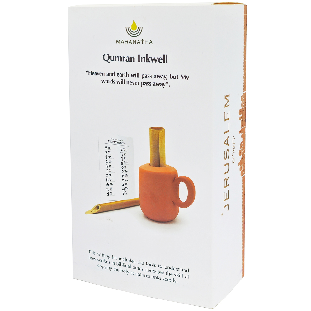 Replica Scribe Kit: Qumran Inkwell & Reed Pen Set